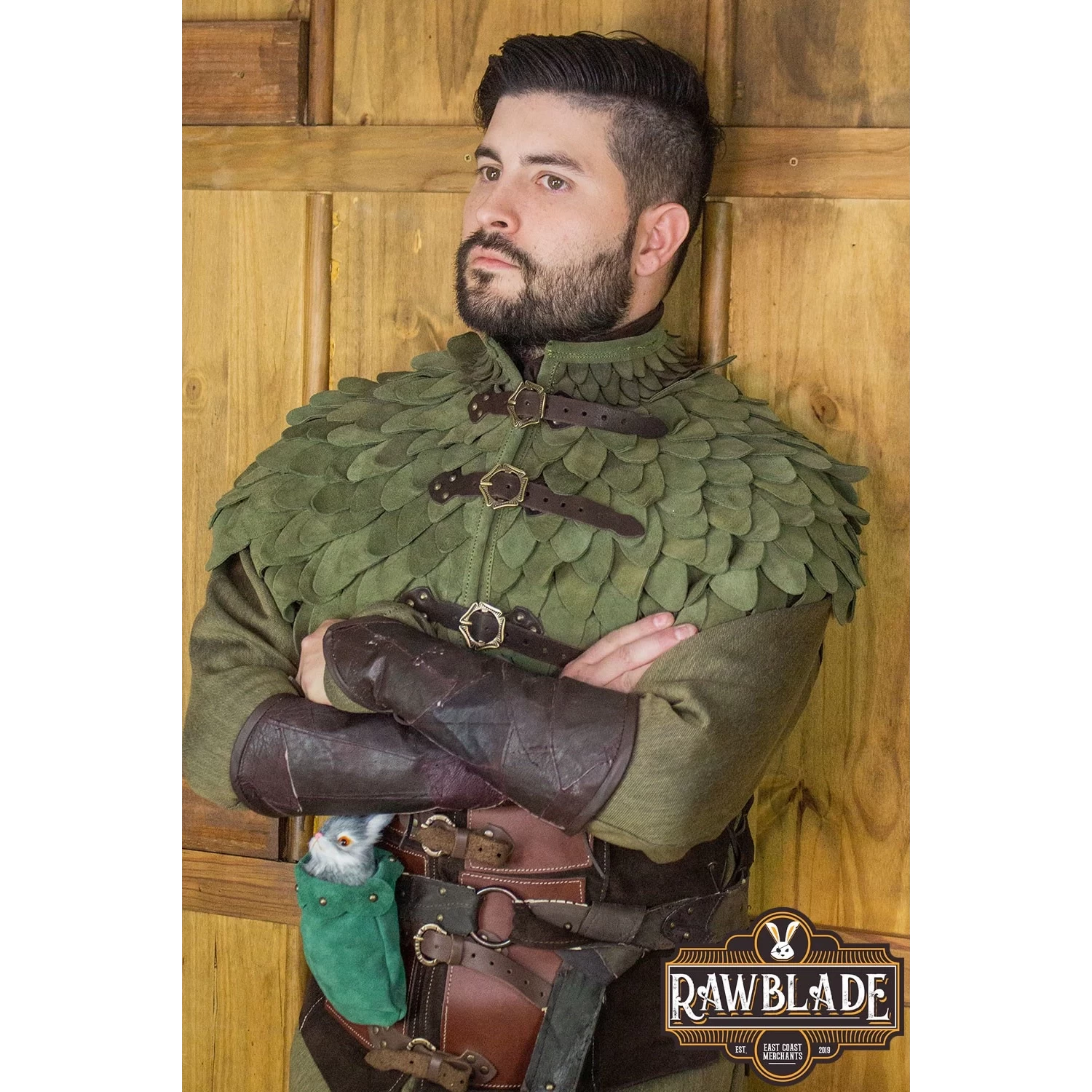 Oria Scale Gorget - Green